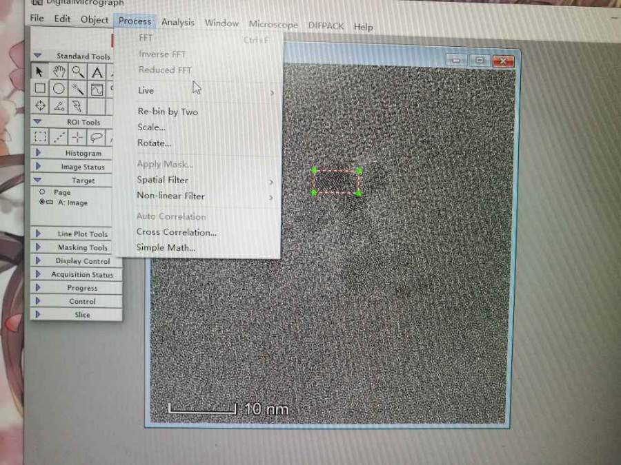 TEM图片进行FFT变换？-盖德化工问答