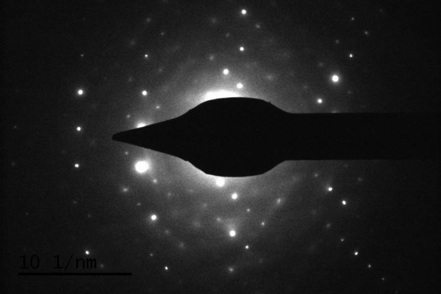 请帮忙分析一下选区电子衍射（TEM-SAED）图谱？-盖德化工问答