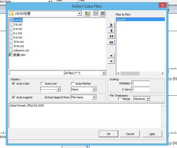 ZView.2处理EIS数据，导入以后没有曲线？-盖德化工问答
